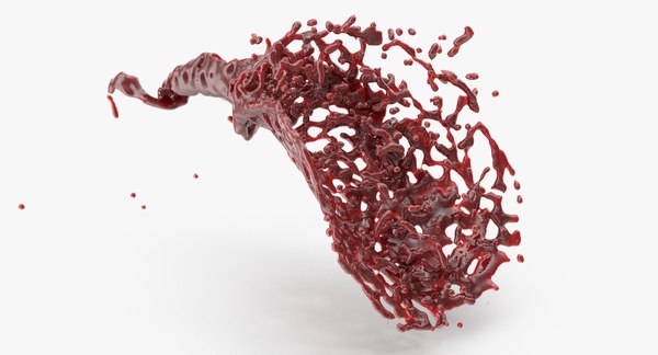 3D blood splash - TurboSquid 1286210
