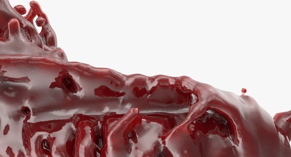 3D blood splash - TurboSquid 1286210