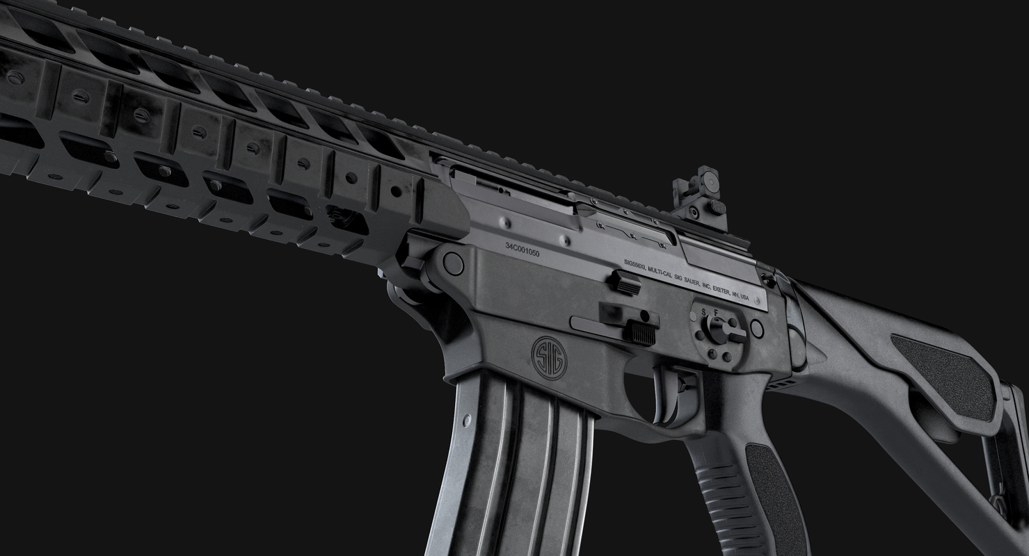 Sig sauer sig556xi 5 model - TurboSquid 1286269