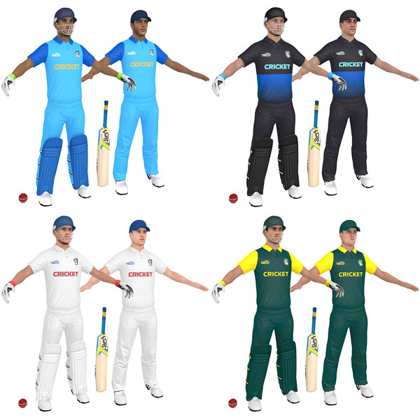 Cricket Player 3D Models for Download | TurboSquid