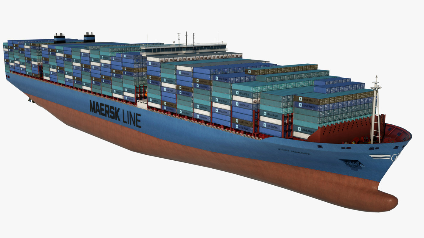 3D container ship mary maersk - TurboSquid 1286389