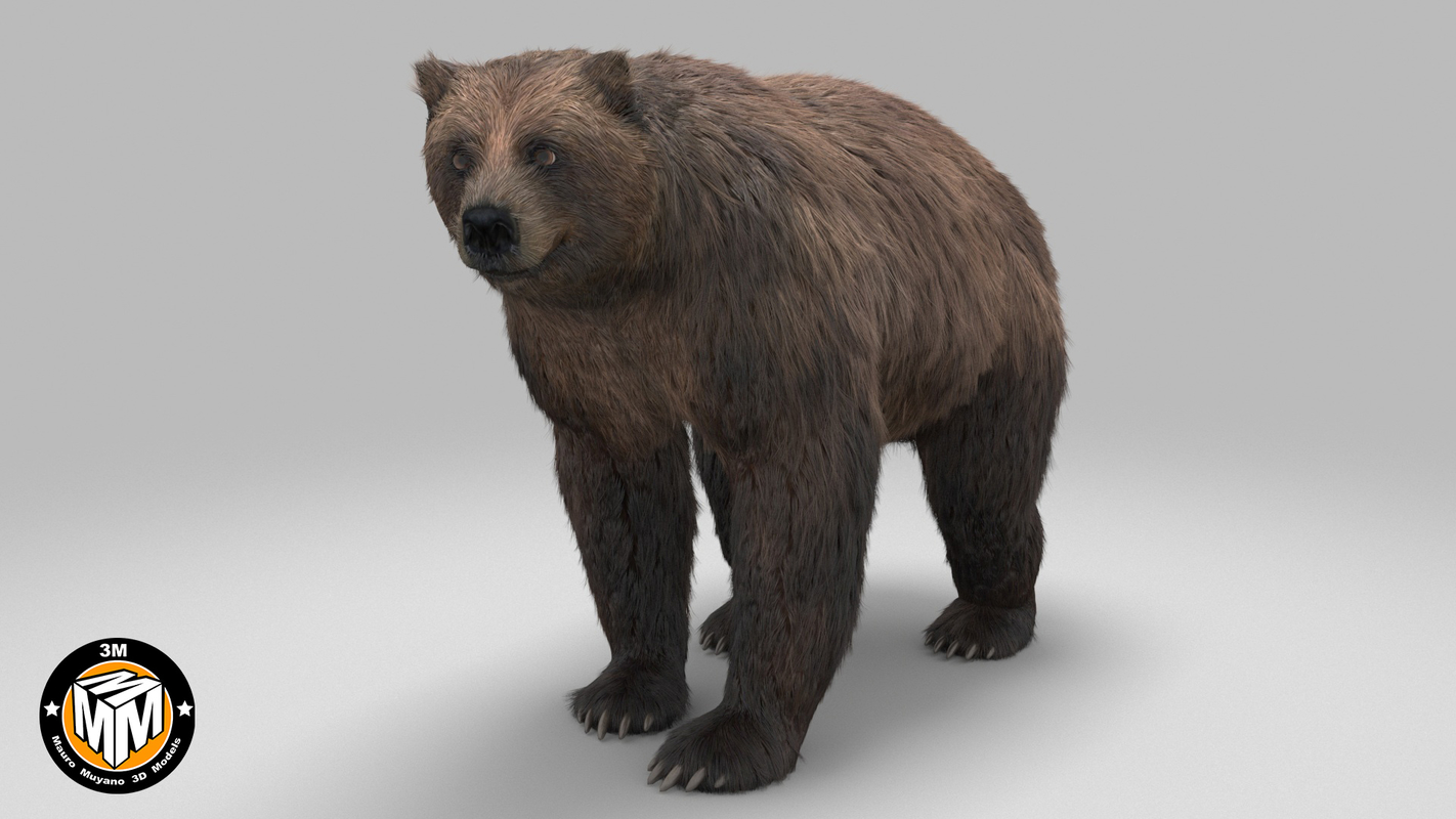 3D arctotherium bear - TurboSquid 1286542