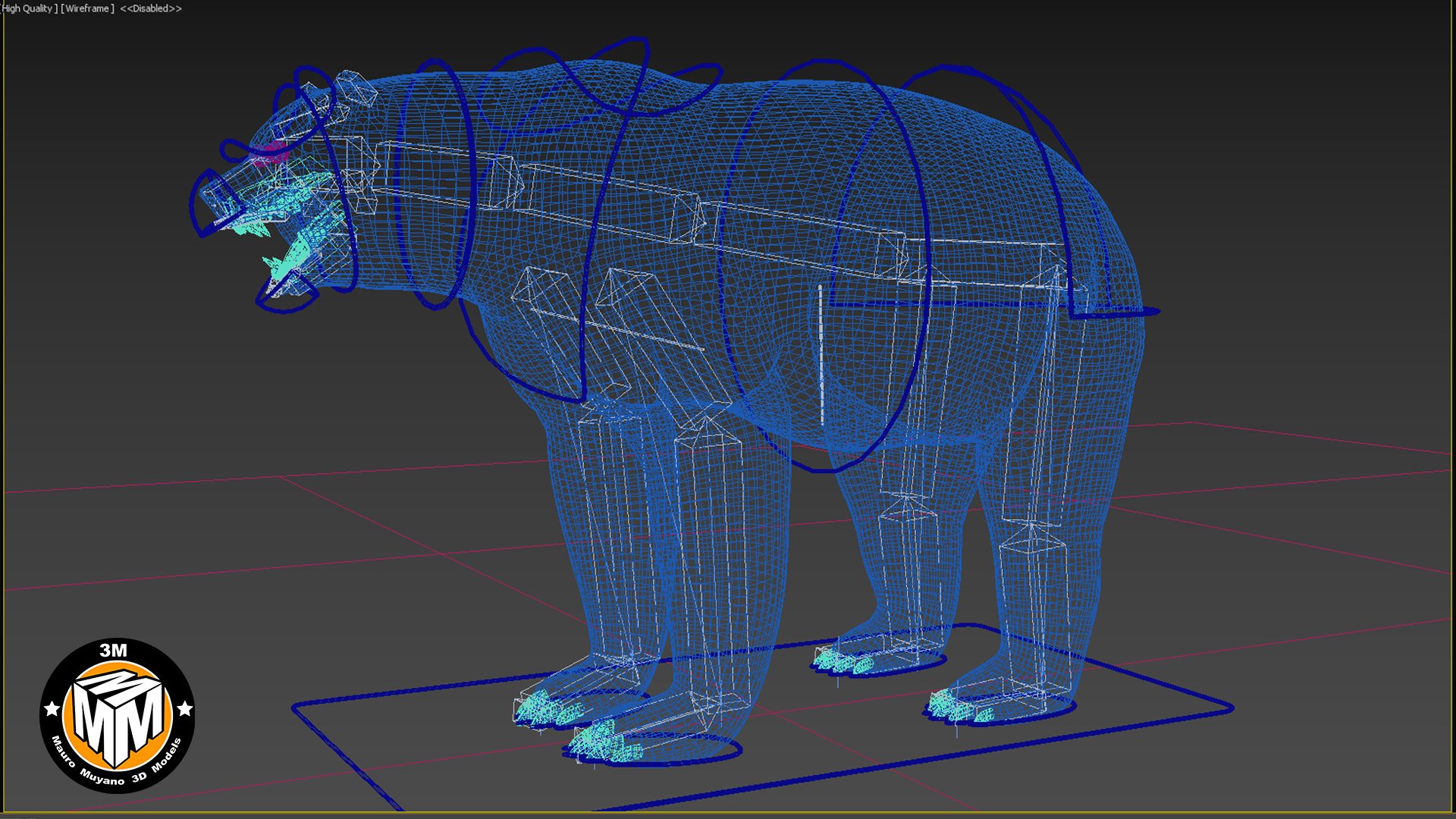 3D arctotherium bear - TurboSquid 1286542
