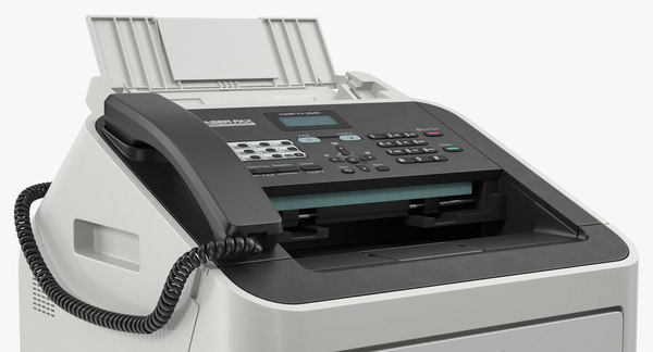3D compact laser fax machine - TurboSquid 1286735