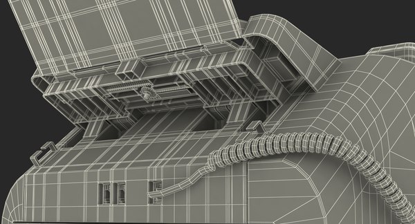 3D compact laser fax machine - TurboSquid 1286735