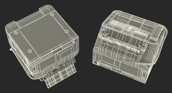 3D compact laser fax machine - TurboSquid 1286735