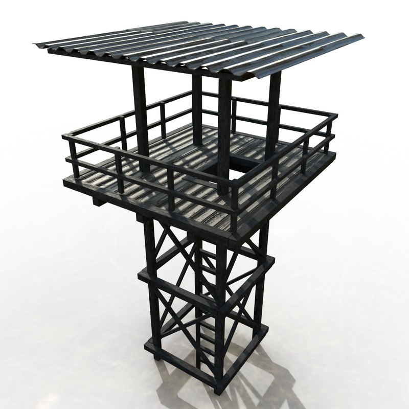 Watchtower architecture 3D model - TurboSquid 1286746