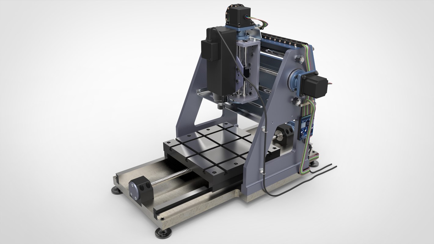 3D milling machine cnc model - TurboSquid 1286901