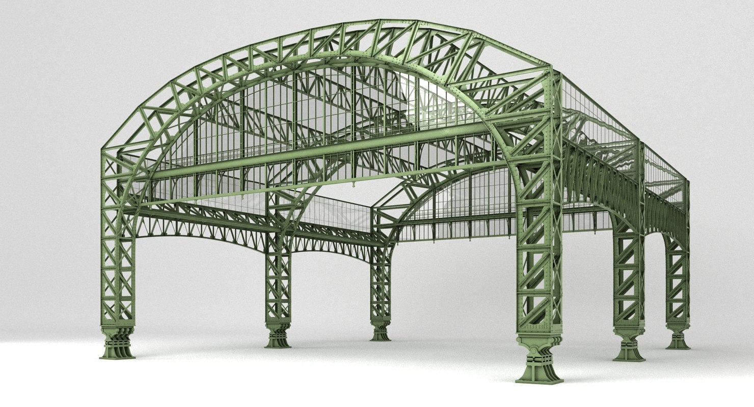3D steel structure - TurboSquid 1287120
