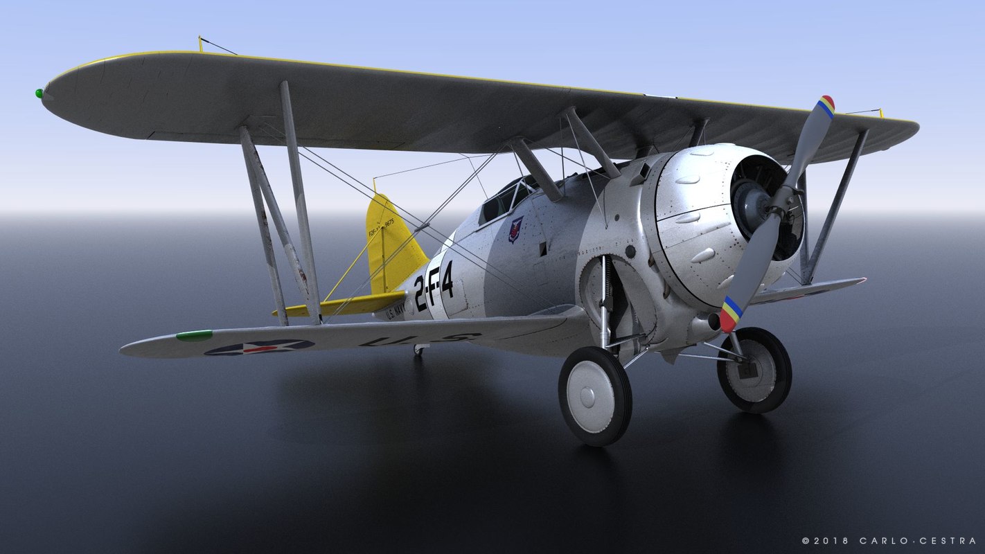 3D grumman f2f-1 uss lexington - TurboSquid 1287210