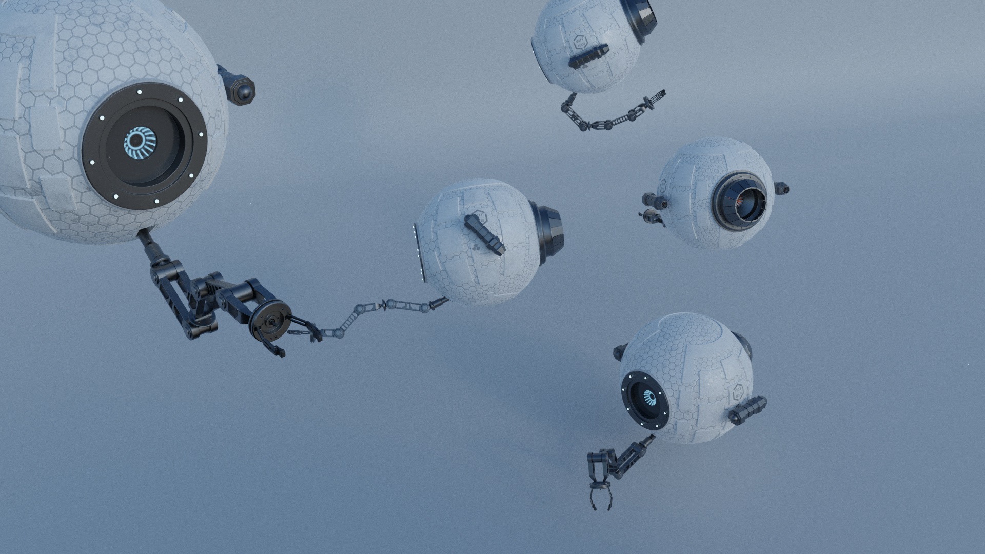 3D repair sci-fi space robot model - TurboSquid 1287284