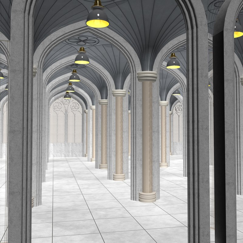 3D gothic archway model - TurboSquid 1287423