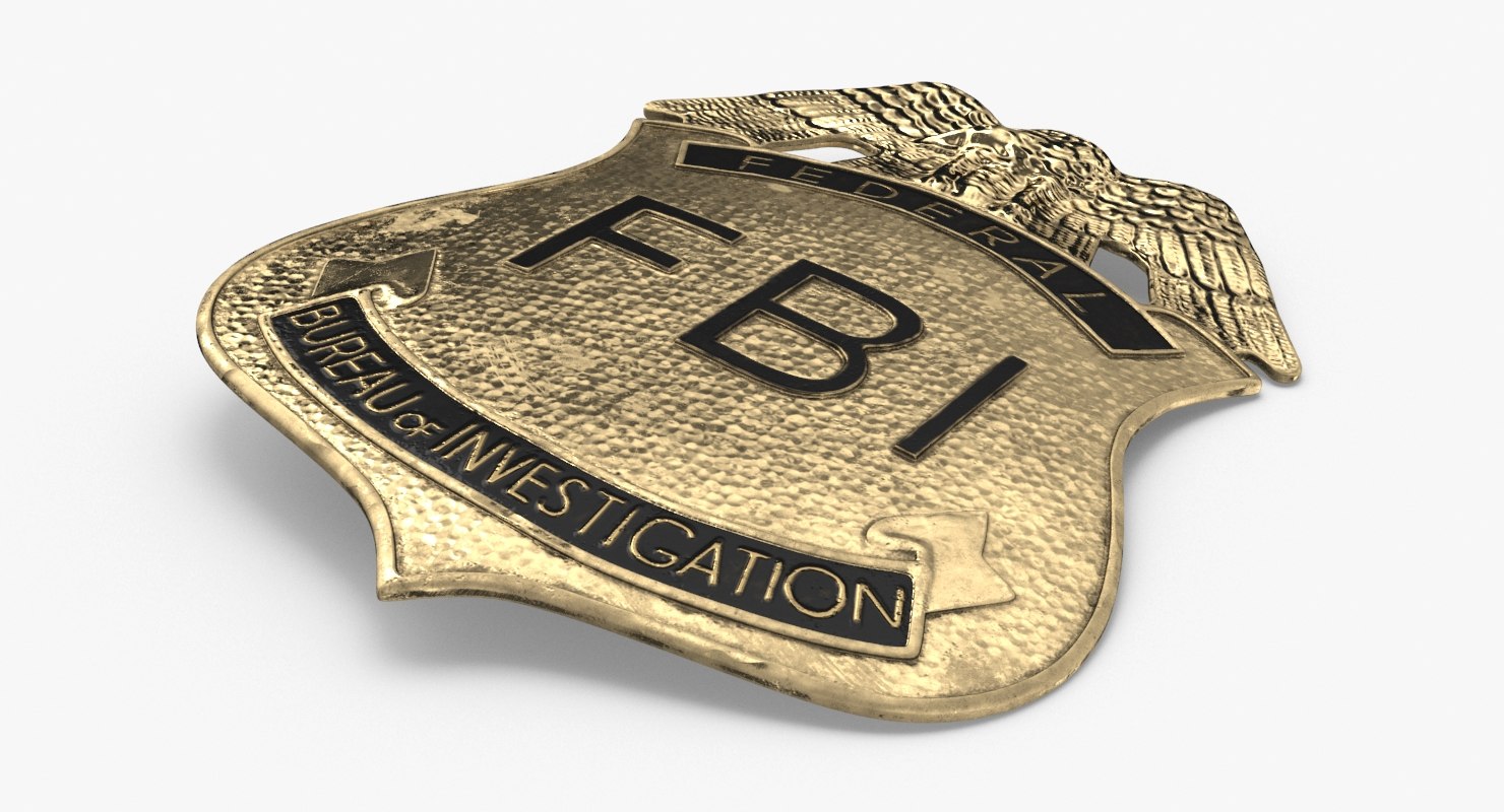 3D Fbi Badge TurboSquid 1287579