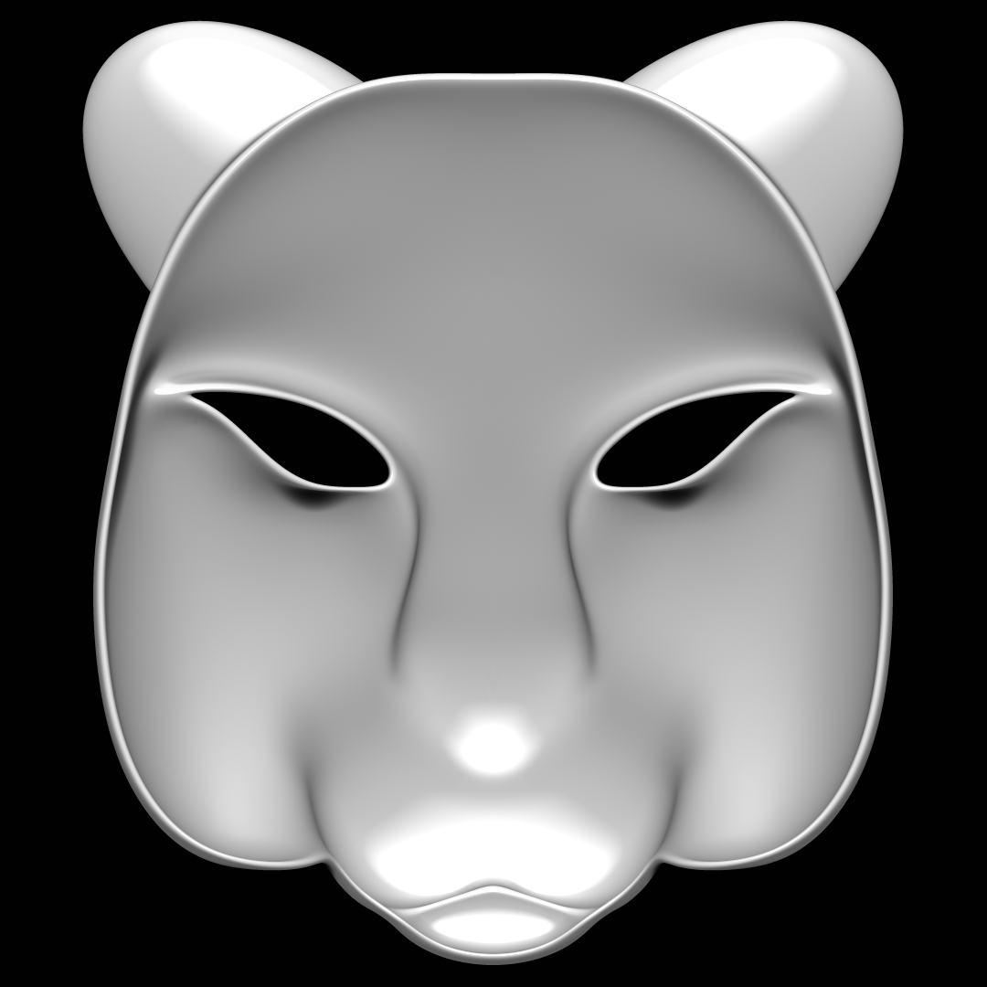 Puma-Maske 3D-Modell - TurboSquid 1287614