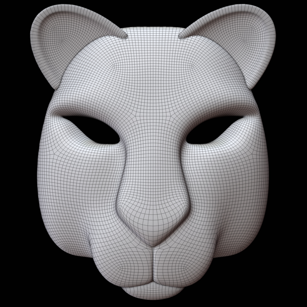 Puma-Maske 3D-Modell - TurboSquid 1287614