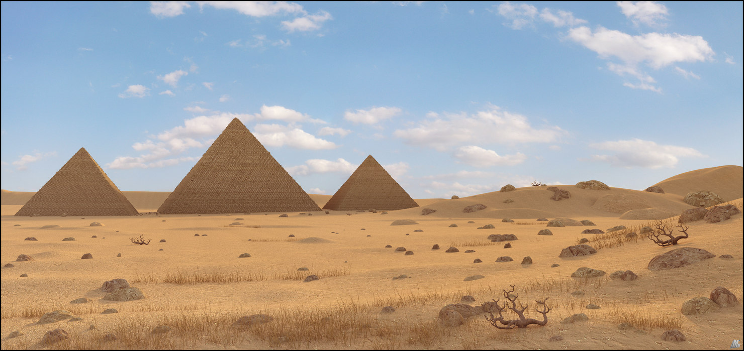 3D egypt egyptian pyramid model - TurboSquid 1287667