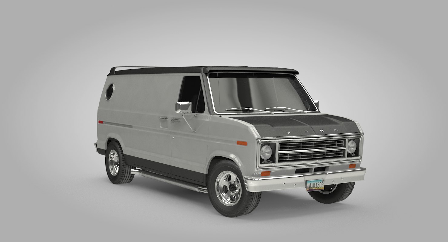 3D econoline 75 custom - TurboSquid 1288050