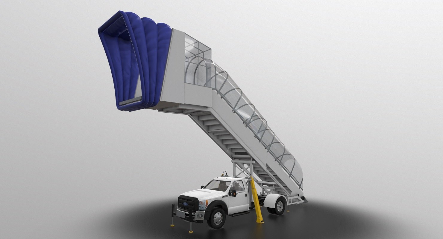 3D airstair f-550 model - TurboSquid 1288291