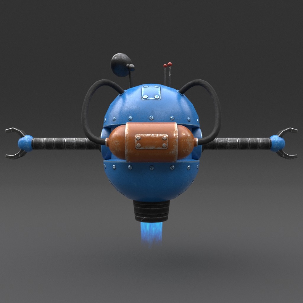 Robot blender rigged 3D model - TurboSquid 1288393