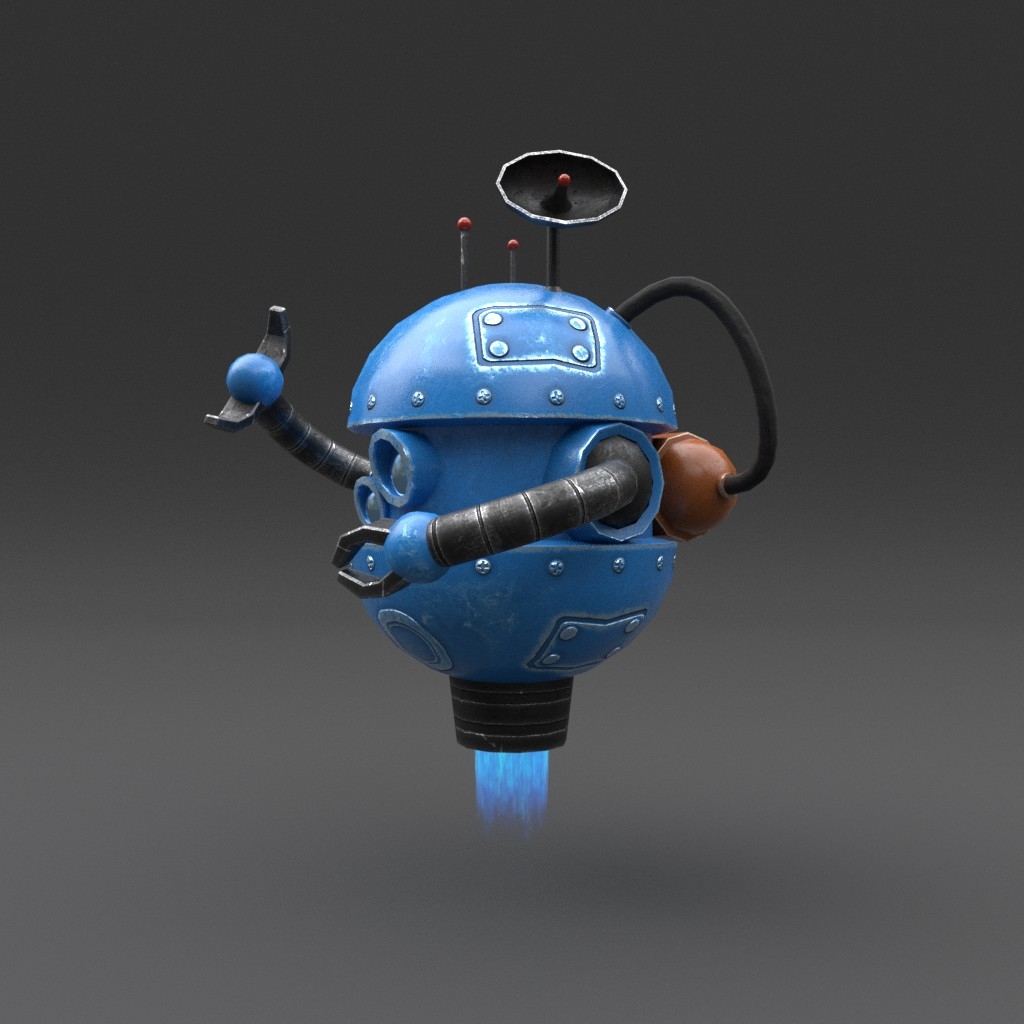 Robot Blender Rigged 3d Model Turbosquid 1288393