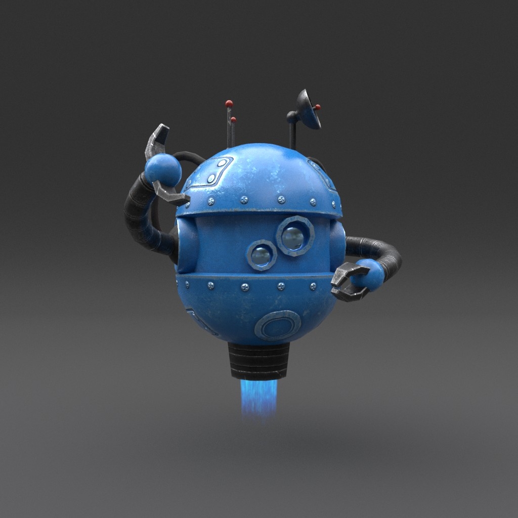Robot blender rigged 3D model - TurboSquid 1288393