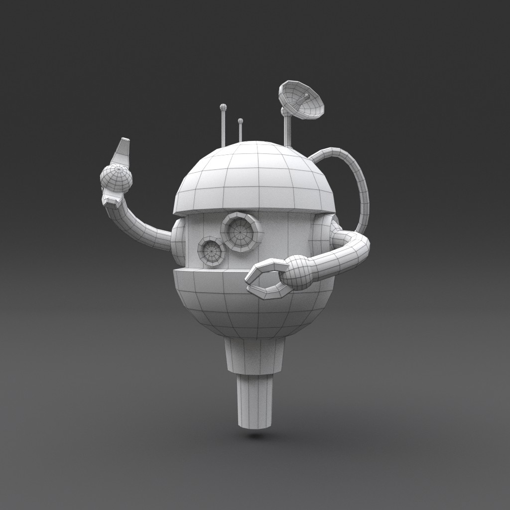 Robot blender rigged 3D model - TurboSquid 1288393