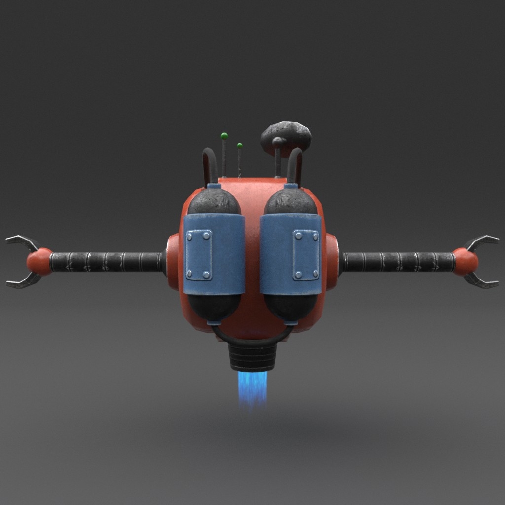 Robot blender rigged 3D model - TurboSquid 1288407