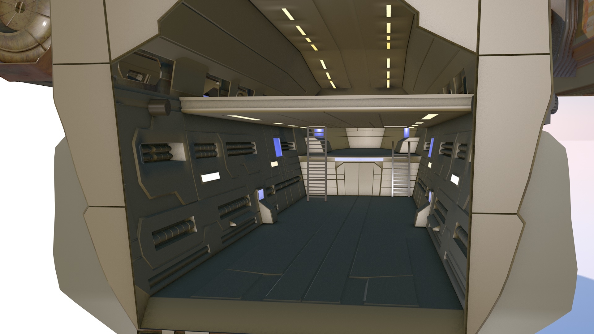 3D model space cargo ship - TurboSquid 1288428