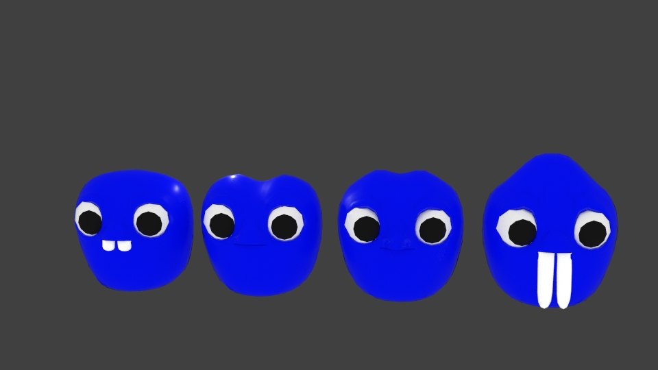 Blob face 3D model - TurboSquid 1288455