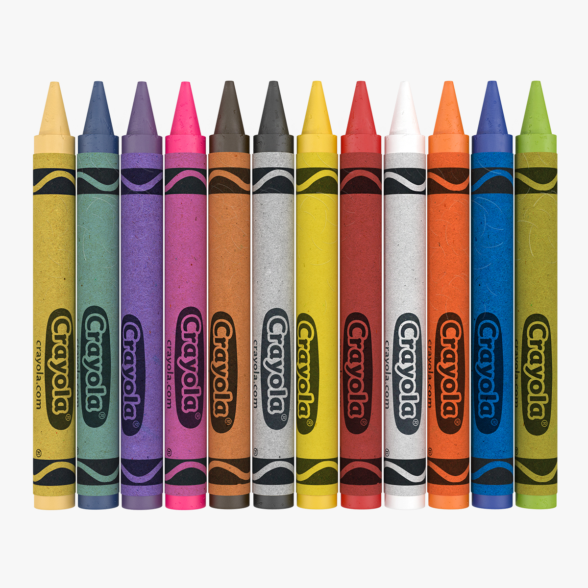 3D model crayons set 12 count - TurboSquid 1288579