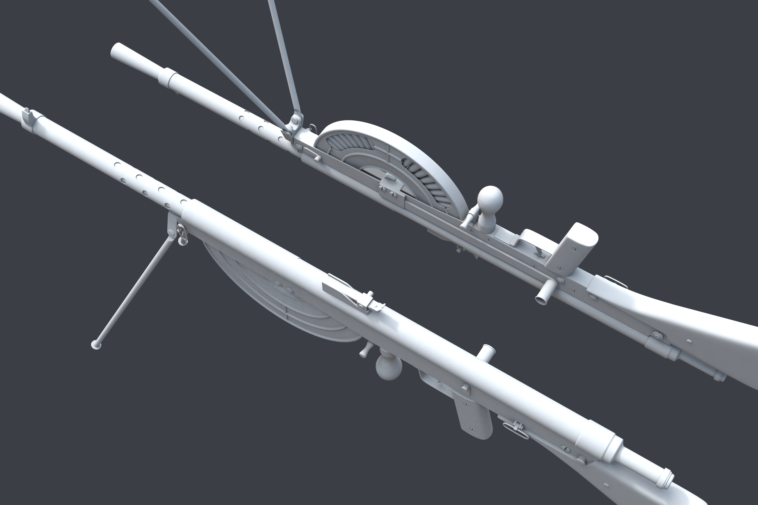 Chauchat M1915 Model 3D - TurboSquid 1288581