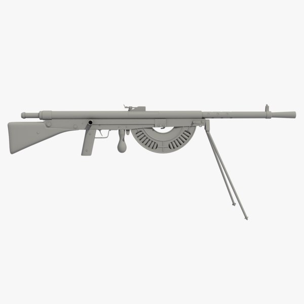 Chauchat M1915 Model 3D - TurboSquid 1288581