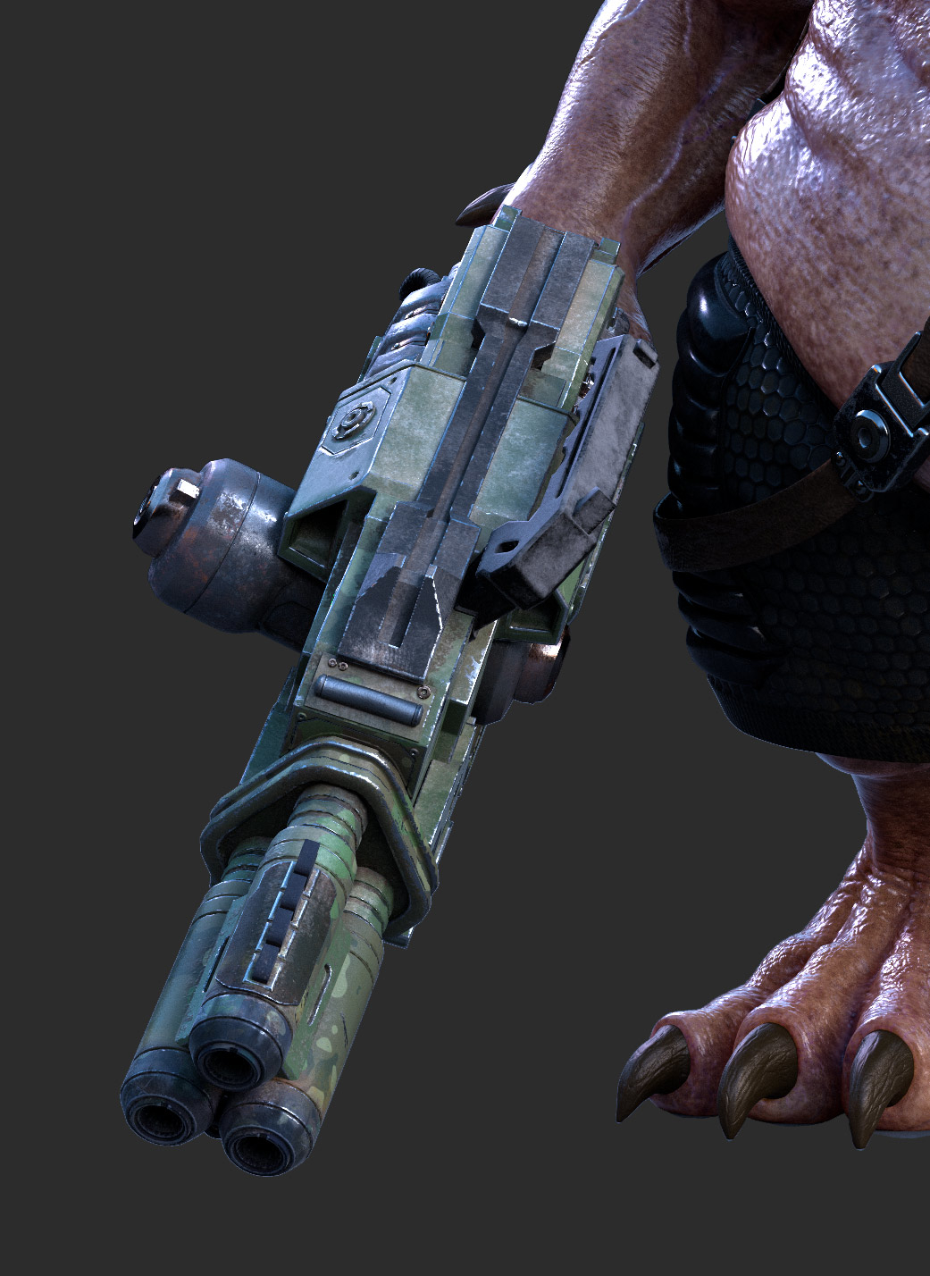 3D alien gun model - TurboSquid 1288603