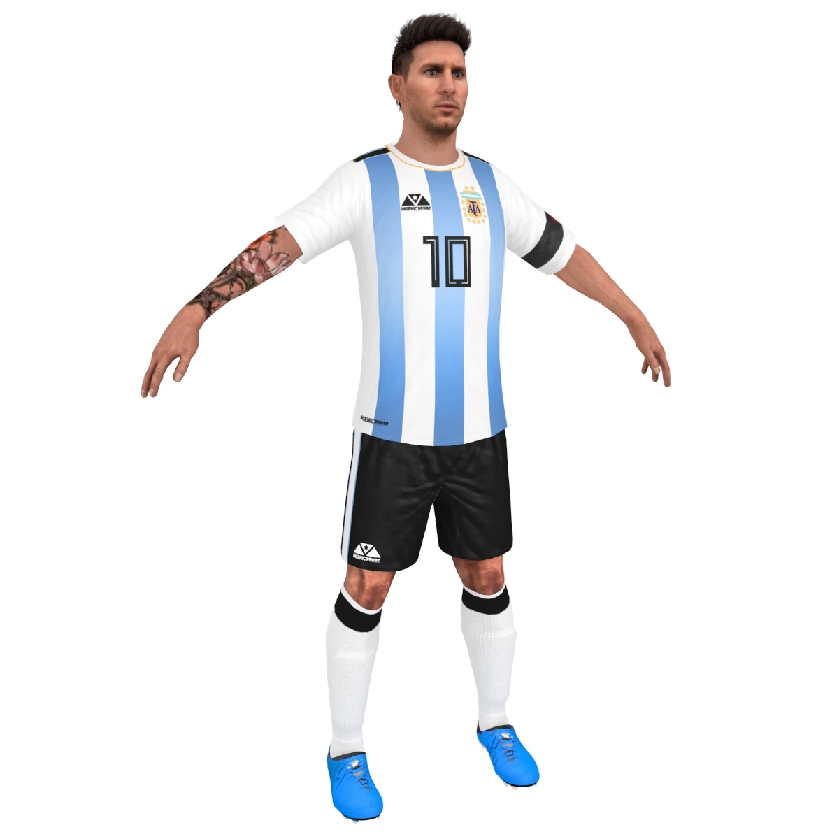 Rigged lionel messi 2018 3D model - TurboSquid 1288614