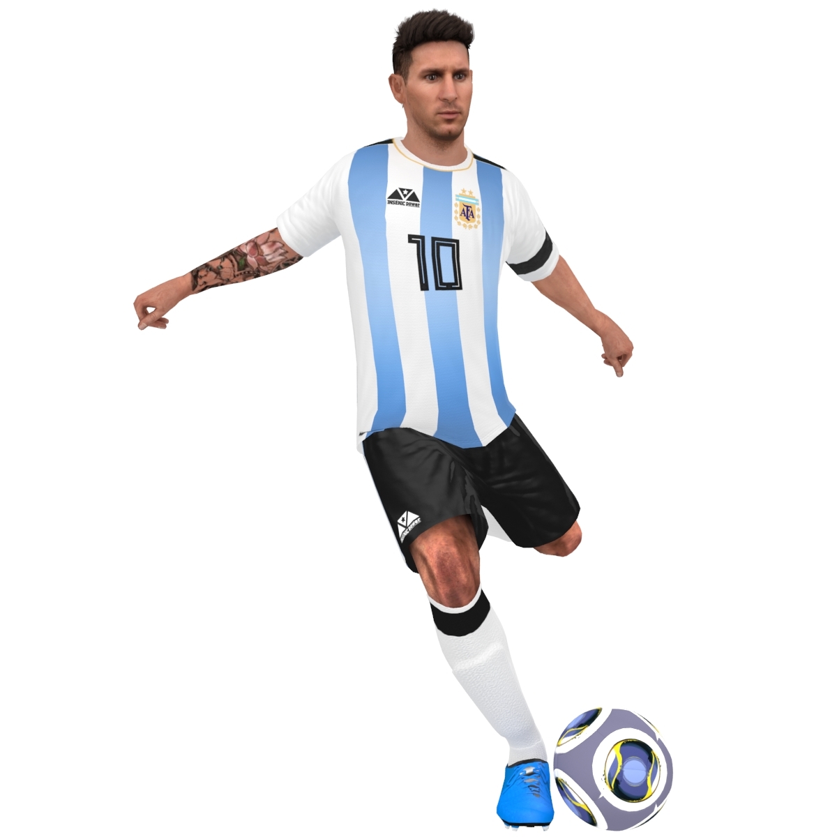 Rigged lionel messi 2018 3D model - TurboSquid 1288614