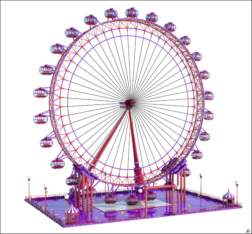 3D model ferris wheel - TurboSquid 1288864