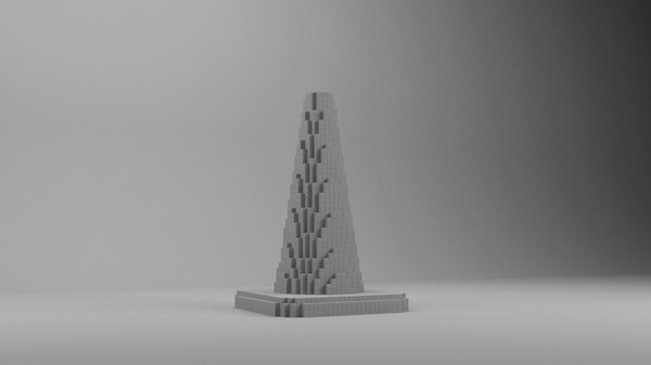 Voxel traffic cone 3D - TurboSquid 1288868
