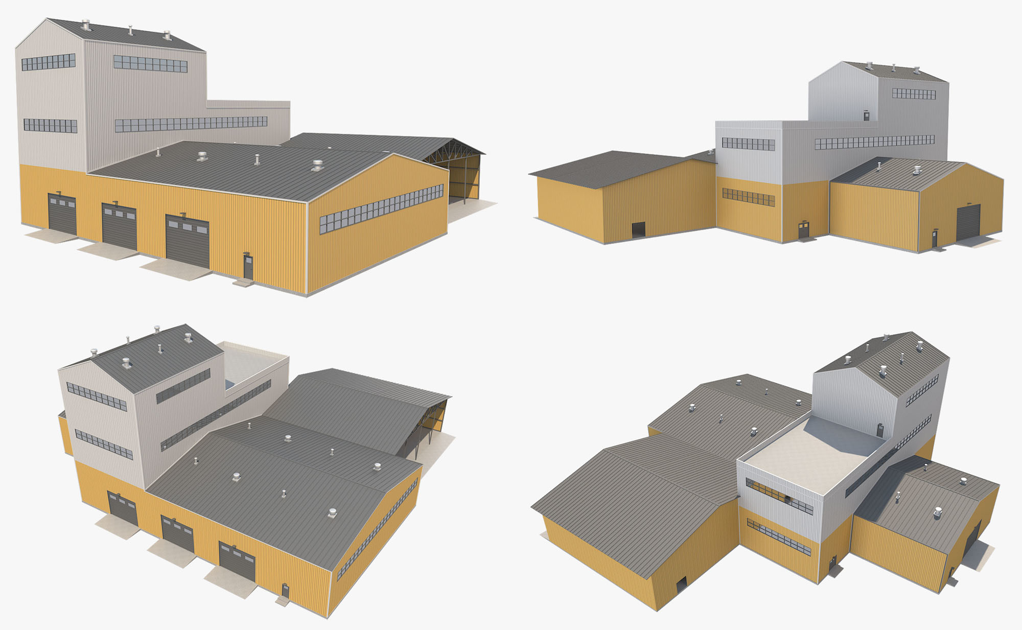 3D industrial building - TurboSquid 1288920