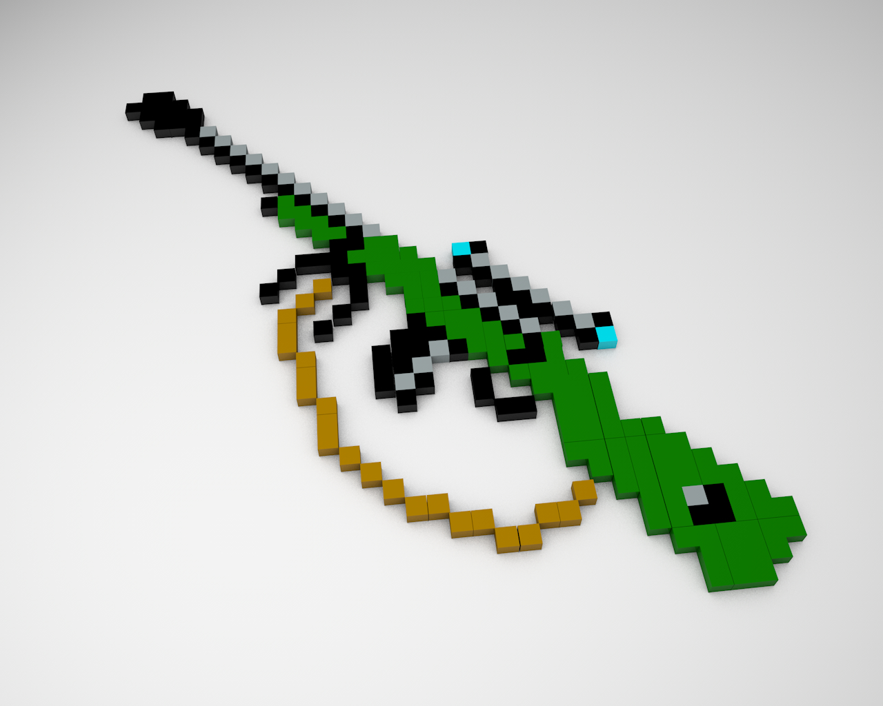 Sniper pixel 3D - TurboSquid 1289046