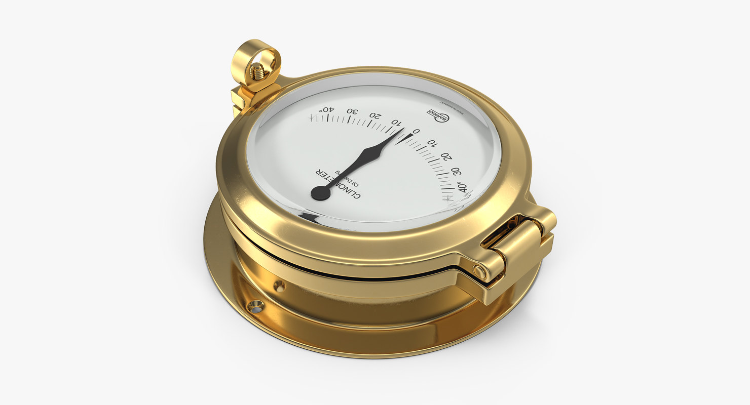 Brass ship clinometer 3D model - TurboSquid 1289119