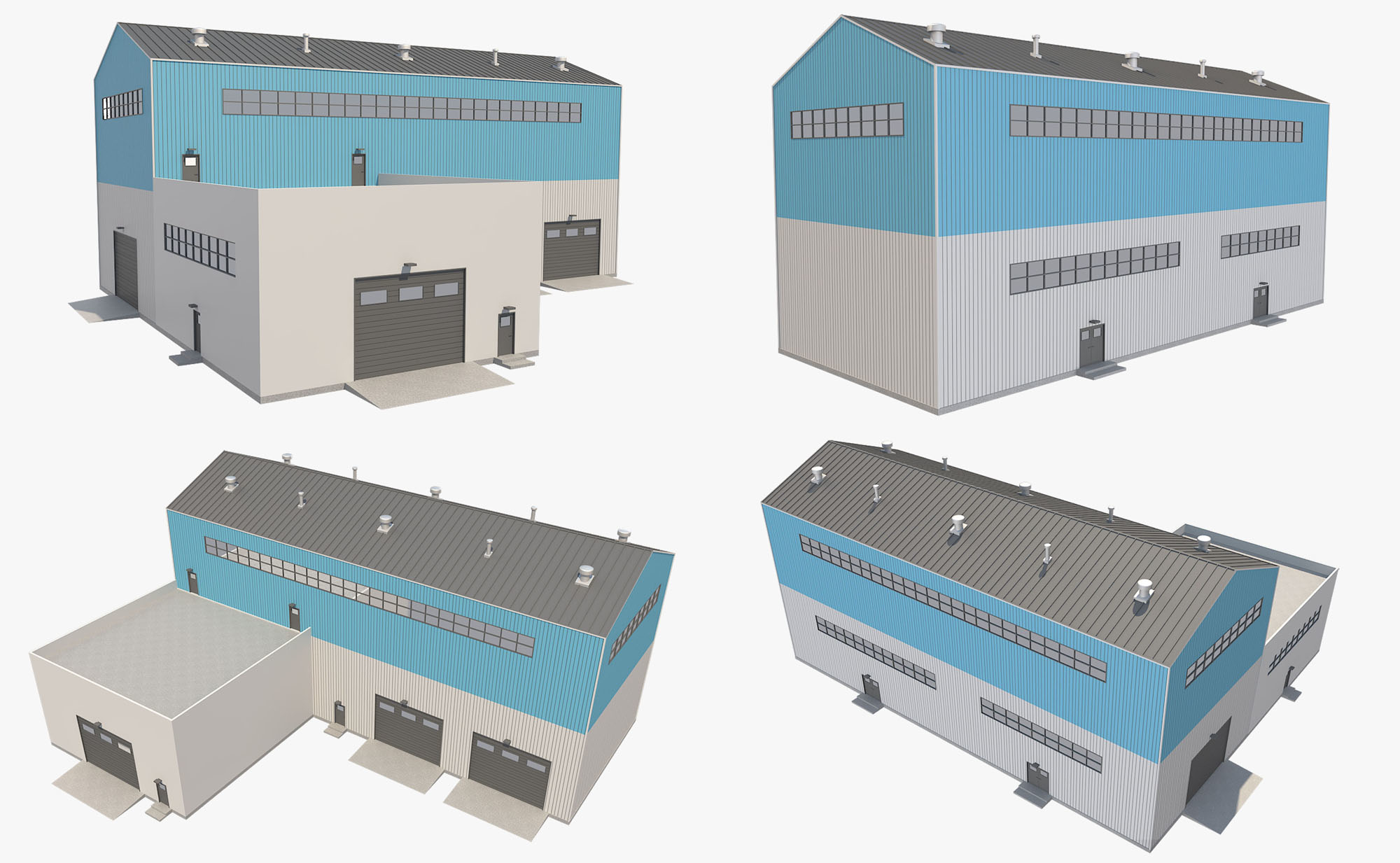 modèle 3D de Bâtiment industriel vol 2 - TurboSquid 1289235