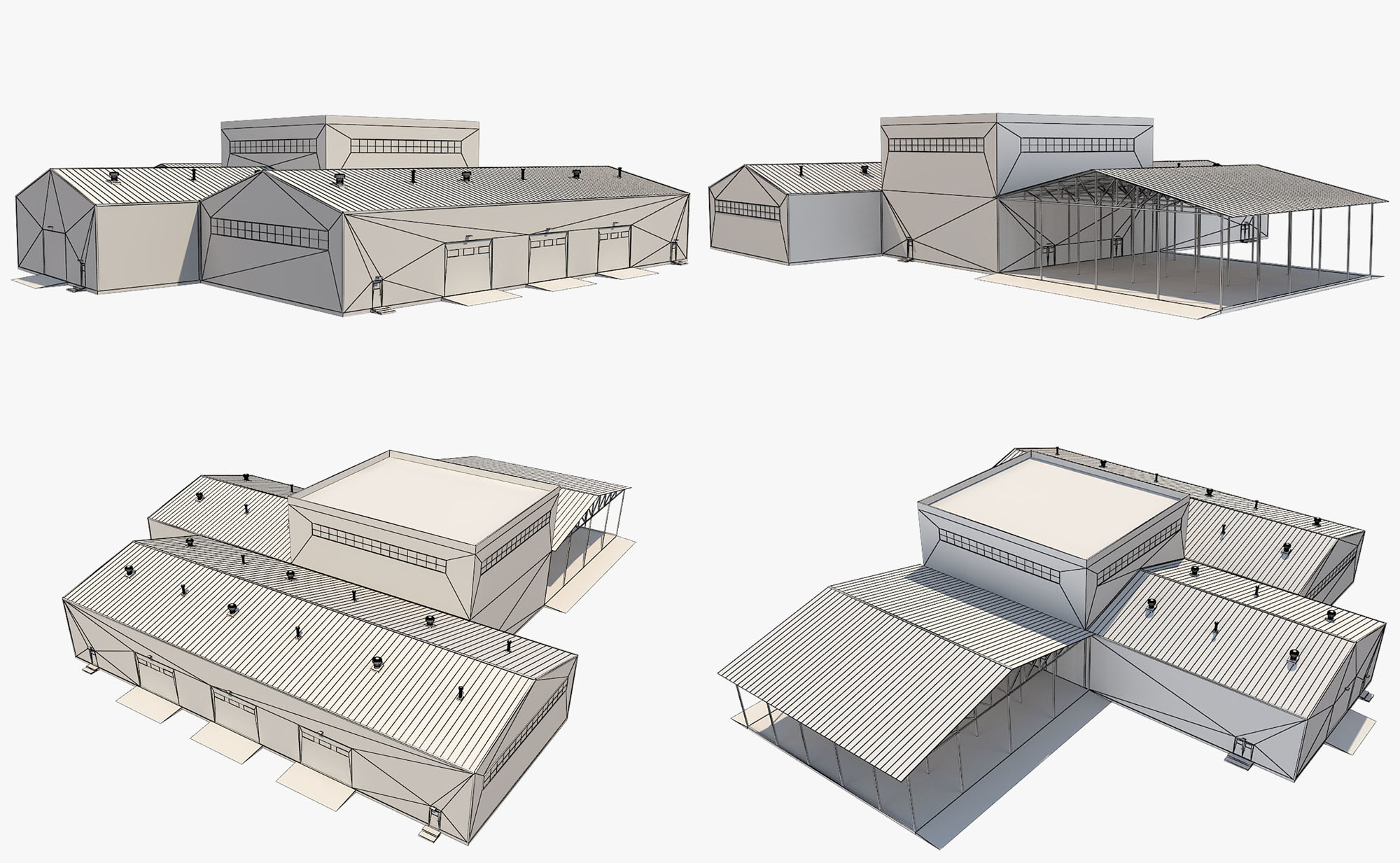 modèle 3D de Bâtiment industriel vol 2 - TurboSquid 1289235