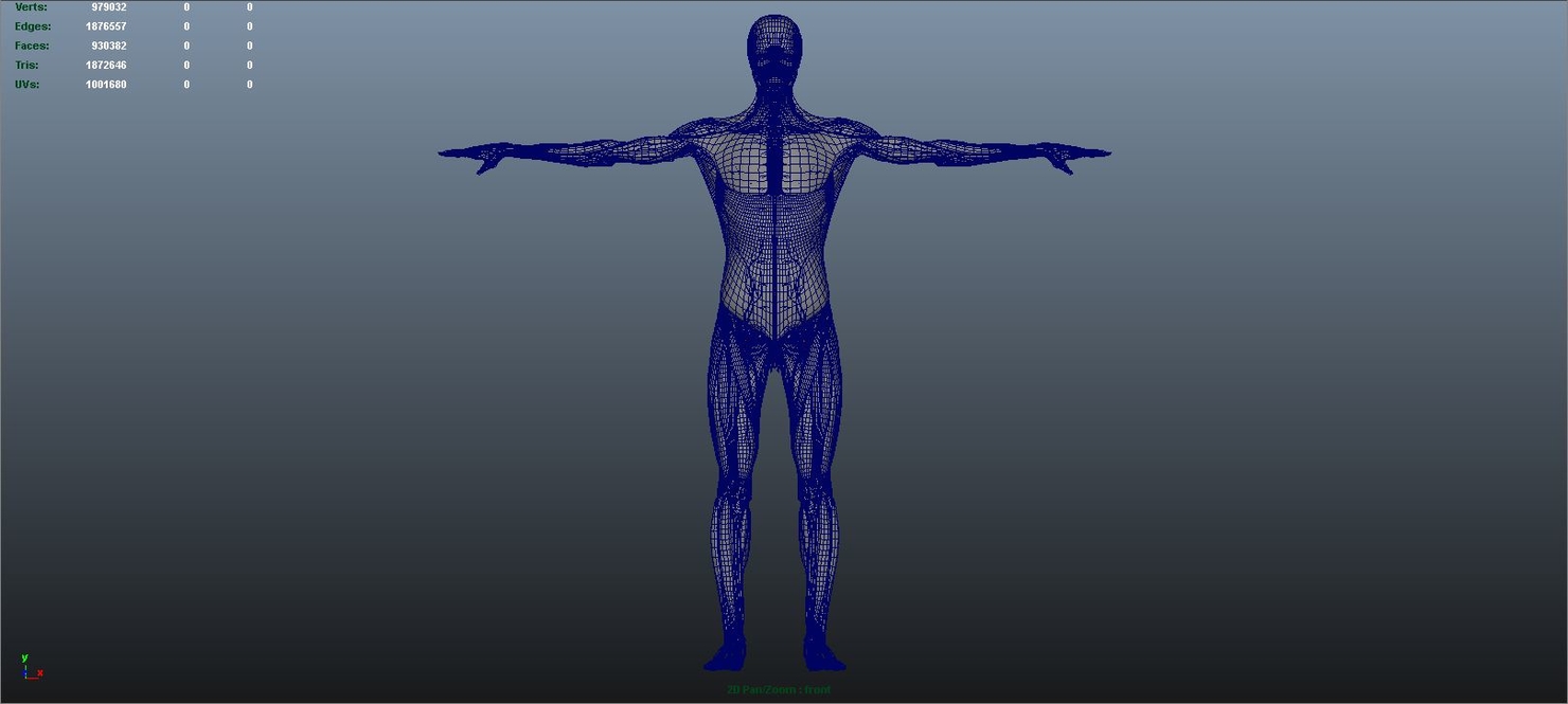 3D body natural skin muscles - TurboSquid 1289594