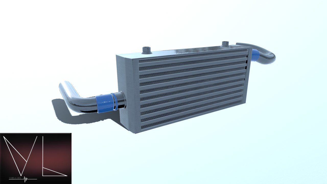 3D cooler intercooler model - TurboSquid 1289852