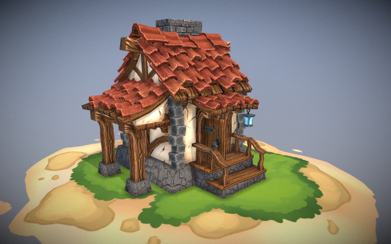 Stylized house 3D - TurboSquid 1289922