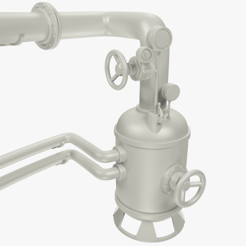 Pipes mixing barrel 3D model - TurboSquid 1290176