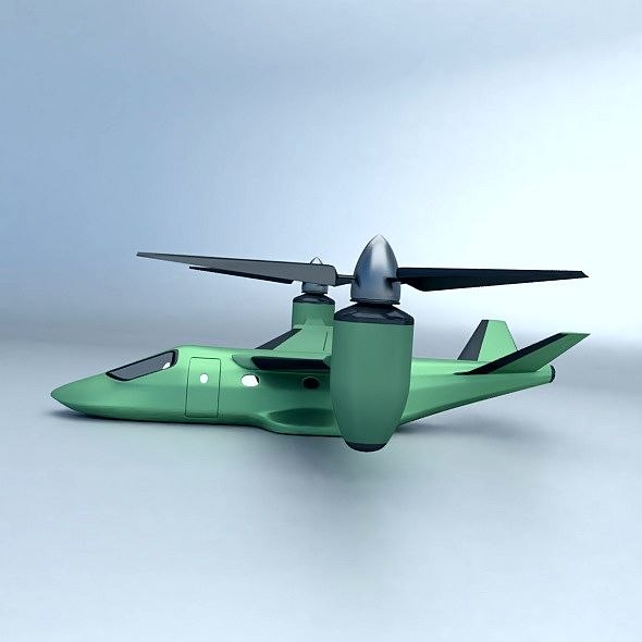 Aircraft concept vtol 3D model - TurboSquid 1290240