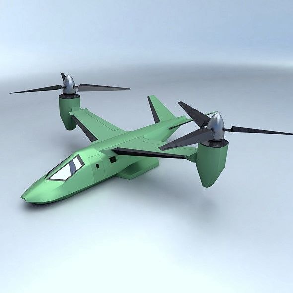 Aircraft concept vtol 3D model - TurboSquid 1290240