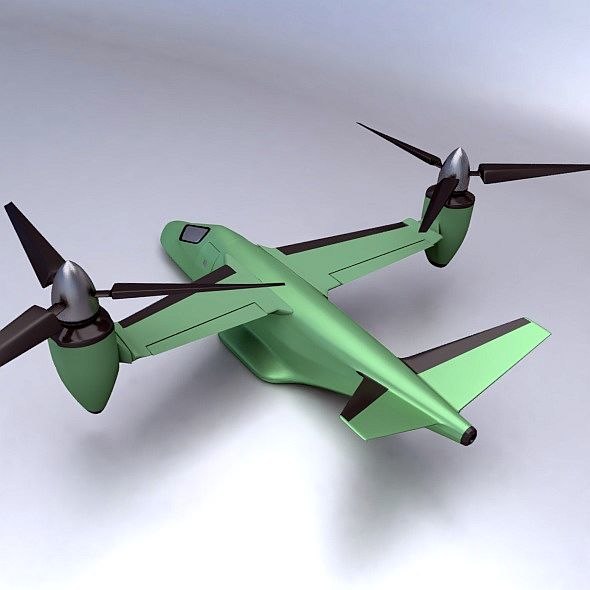 Aircraft concept vtol 3D model - TurboSquid 1290240