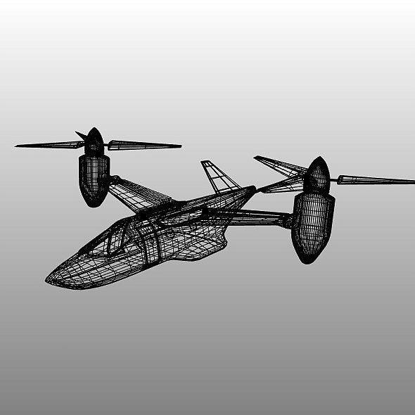 Aircraft concept vtol 3D model - TurboSquid 1290240